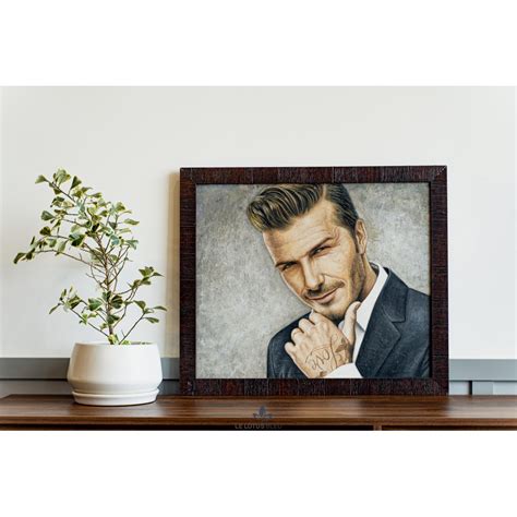 Tranh sơn dầu chân dung David Beckham