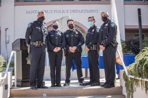 Santa Cruz Police Department Recognizes Promotions Santa Cruz Sentinel