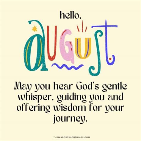 27 Beautiful August Blessings Images Quotes Think About Such Things