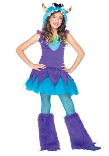 Girls Cross Eyed Carlie Monster Costume Girl Costumes Cute Girl