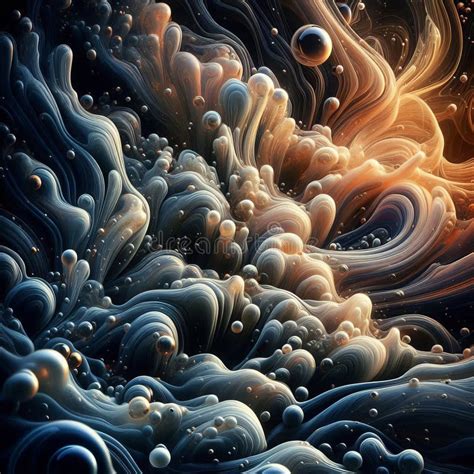 Fluid Dynamics Close Ups Capturing The Beauty Of Fluid Dynamics Stock
