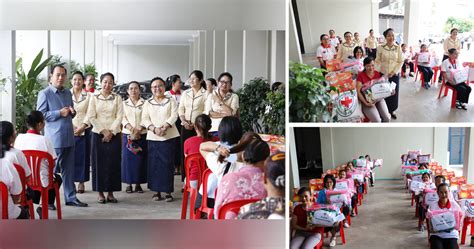 ឯកឧត្តម នេត្រ ភក្ត្រា និងលោកជំទាវ ទុយ សិរីរតនៈ នាំយកអំណោយកាកបាទក្រហមកម្ពុជា ជូនមន្ត្រីរាជការ