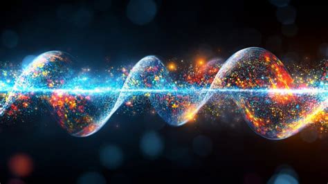 Dynamic Visual Representation Of Sound Waves With Vibrant Colors And Patterns In 4k Resolution