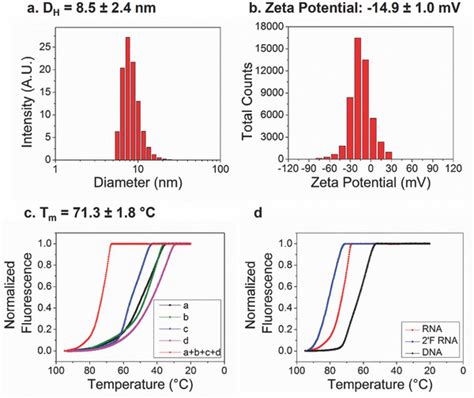 Physiochemical Characterization Of Rna Tetrahedrons Dynamic Light