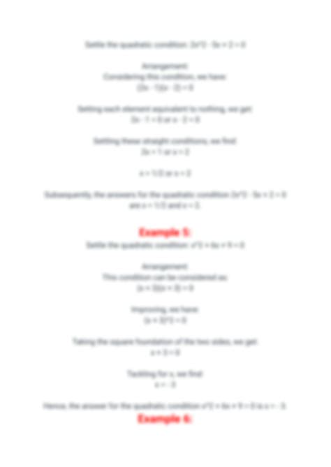 SOLUTION Quadratic Equations Demystified Examples With Detailed Solutions Studypool
