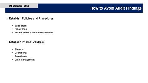 Common Internal Audit Findings And How To Avoid Them