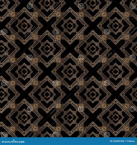 Gatsby Seamless Pattern Design Stock Vector Illustration Of Twenties