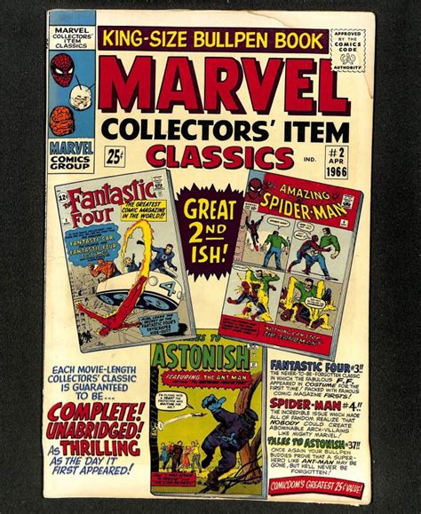 Marvel Collectors Item Classics 2 Comic Books Silver Age Marvel