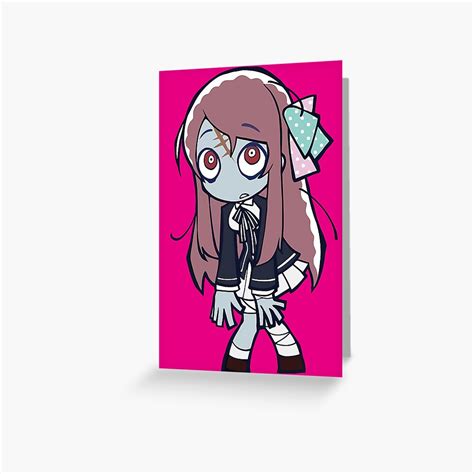 Sakura Zombie Chibi Greeting Card For Sale By Chibify Redbubble