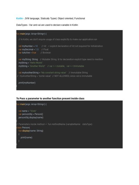 Kotlin Sample Programs Pdf Anonymous Function Method Computer