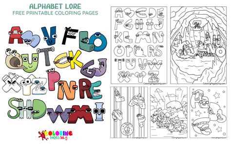70 Alphabet Lore Coloring Pages Free Printable Pdf And Online Coloring