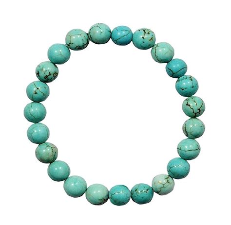 Buy Takshila Gems® Natural Turquoise Bracelet For Men And Women 8 Mm