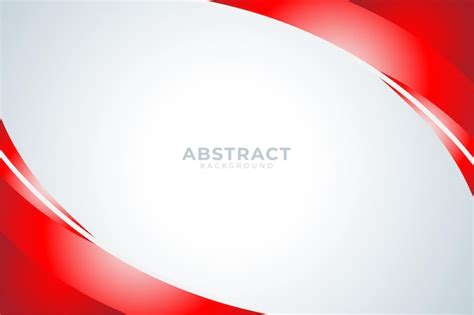 Premium Vector Abstract Red White Wavy Background Design Template Vector With Copy Space For Text