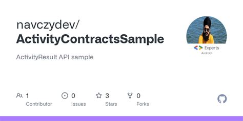 GitHub Navczydev ActivityContractsSample ActivityResult API Sample