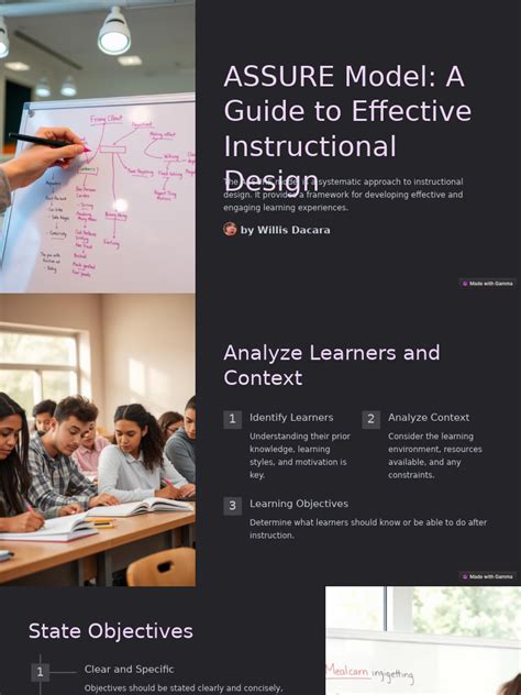 Assure Model A Guide To Effective Instructional Design Pdf Educational Assessment Learning
