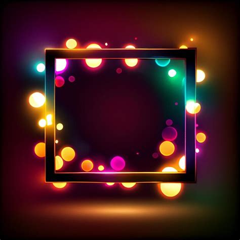 Premium Ai Image Generative Ai Electric Dreams Vibrant Neon Bokeh