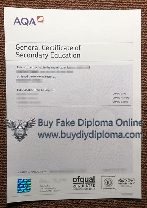 The Truth About Order An AQA GCSE Fake Certificate Fake Diploma Buy