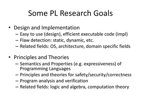 Foundations Of Programming Languages Course Overview Ppt Download