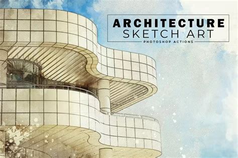 Architecture Sketch Art Ps Actions Brushes Download Free