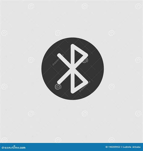 Bluetooth Icon Flat Editorial Photography Illustration Of Label 190209952