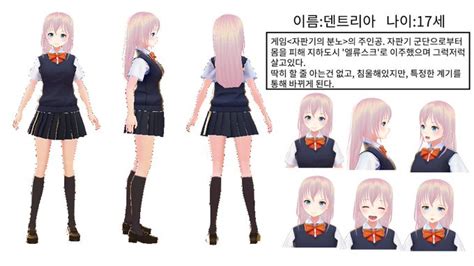 창작물 제작중인 게임 주인공의 설정아트