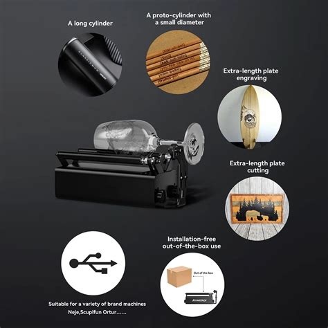 Buy AtomStack R3 Pro Laser Engraver Y Axis Rotary Roller Set Engraving Module Robu In Indian