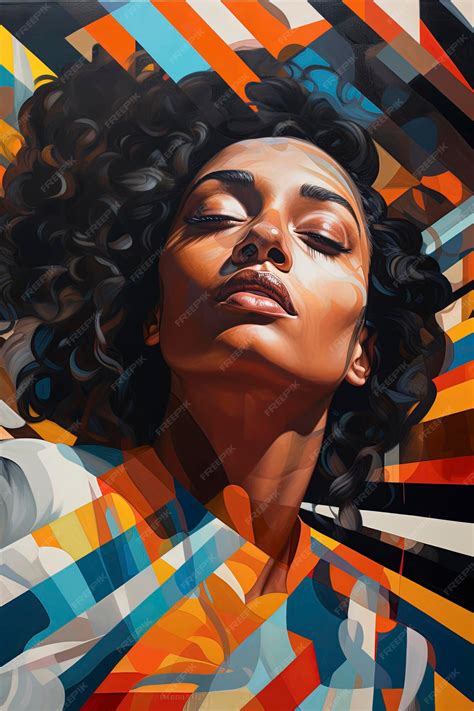 Premium Photo Generative Ai Illustration Of Beautiful Black Woman