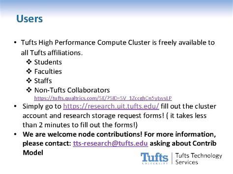 Introduction To Tufts High Performance Compute Hpc Cluster
