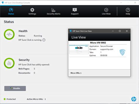 Solved Hp Sure Click Not Executed And Need Update After Windows 190