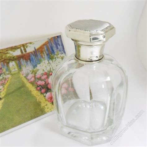 Antiques Atlas Silver Topped Glass Perfume Bottle Birmingham 1928