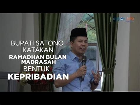 BUKBER DIRUMAH GUNTUR BUPATI SATONO KATAKAN RAMADHAN SEBAGAI BULAN