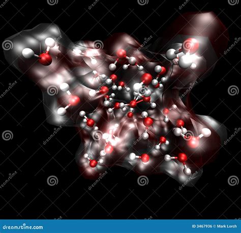 Liquid Water Molecules Stock Illustration Illustration Of Molecular