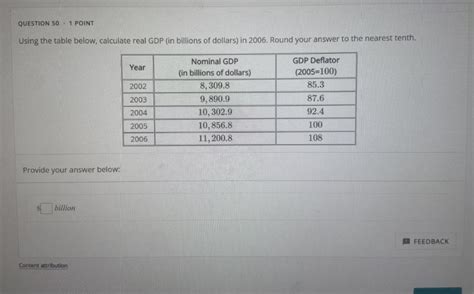 Solved Using The Table Below Calculate Real Gdp In Bil