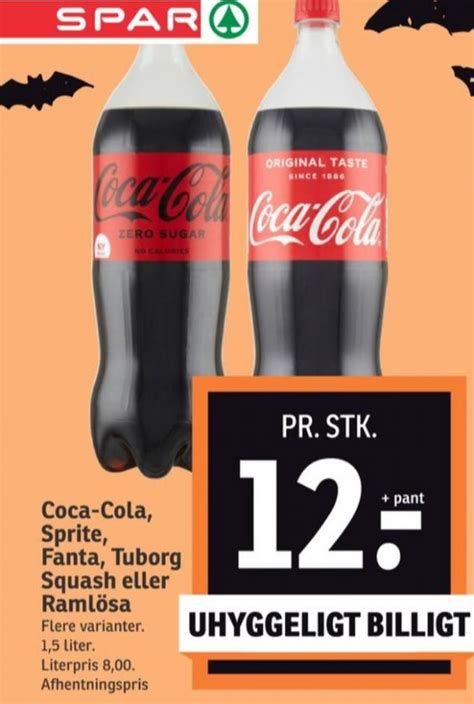Coca Cola Zero Cola SPAR Oktober 2021 Alle Tilbudsavis