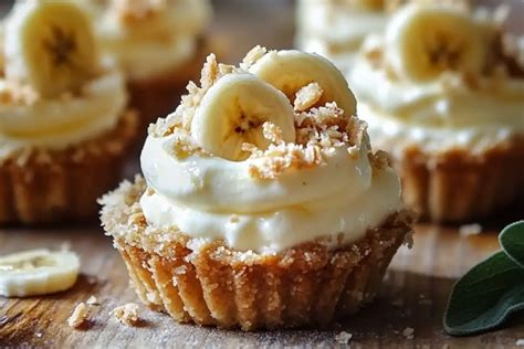 No Bake Mini Banana Cream Pies Recipestasteful