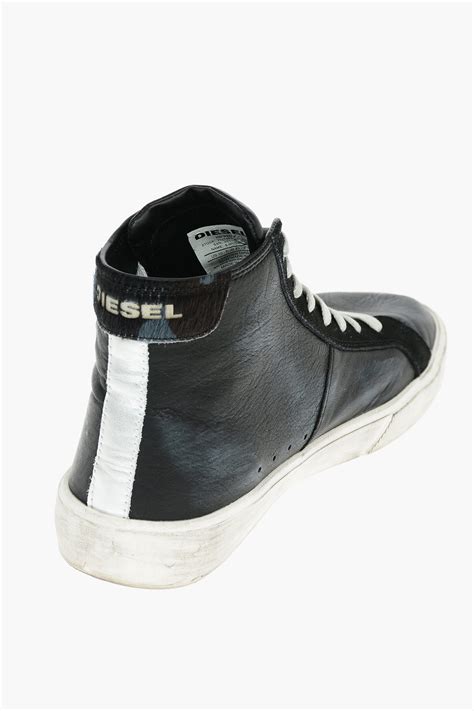 Diesel Vintage Effect Leather S Mydori Mc Low Top Sneakers Men
