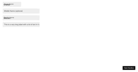 Textinput Codesandbox