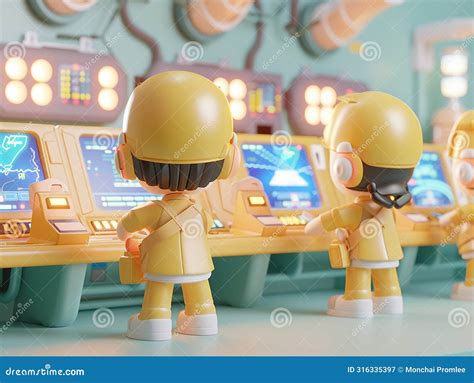 Smart Grid Control Center Operators At Holographic Displays Blue And