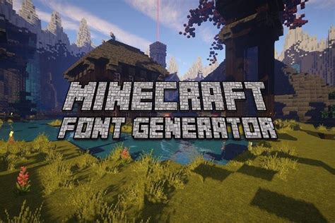 Minecraft Font Generator Easily Create Cool Images