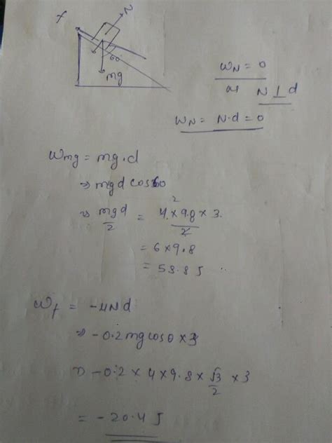 Problem 12 An Object Of Mass M 40kg Starting From Rest Slides Down