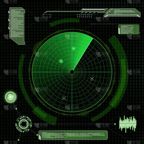 雷达 绿色 靶子 医学扫描 平板扫描仪 计算机 概念