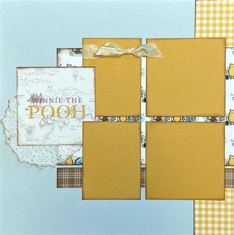Winnie The Pooh Winnie The Pooh Themed 2 Page Scrapbooking Layout Kit