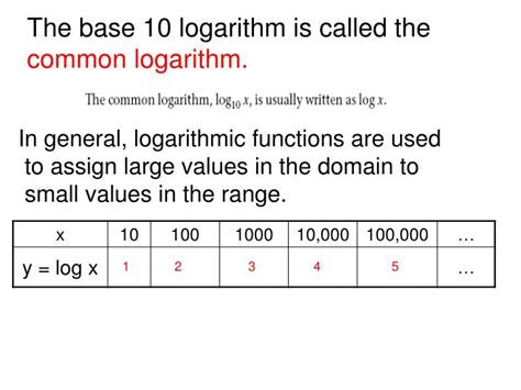 PPT 6 5 Applications Of Common Logarithms PowerPoint Presentation ID 5748576