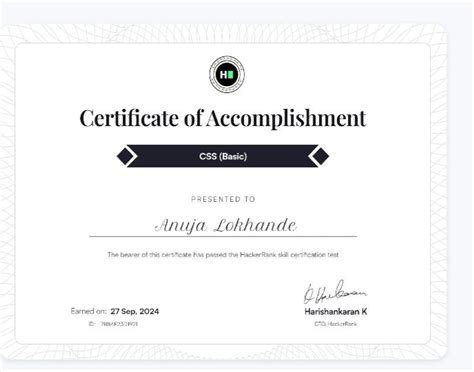Anuja Lokhande On Linkedin Hackerrank