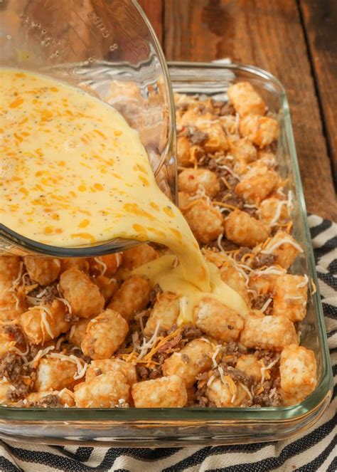 Tater Tot Breakfast Casserole Barefeet In The Kitchen