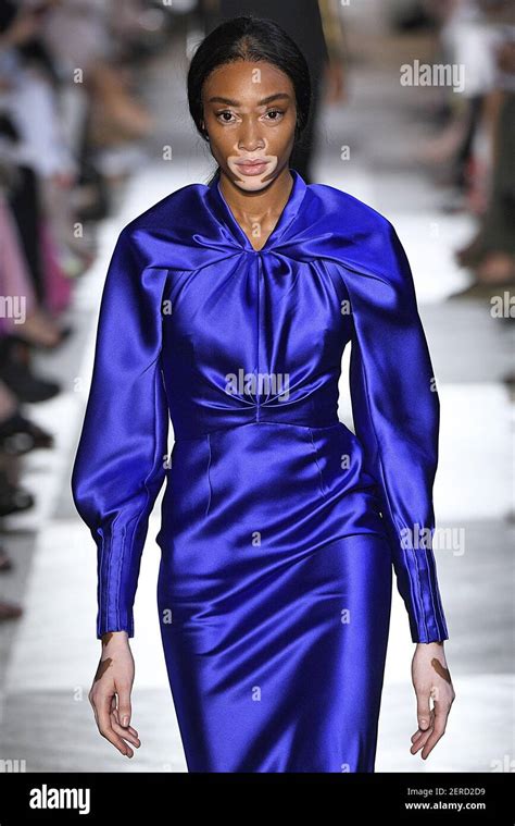 Winnie Harlow Walks On The Runway During The Schiaparelli Haute Couture