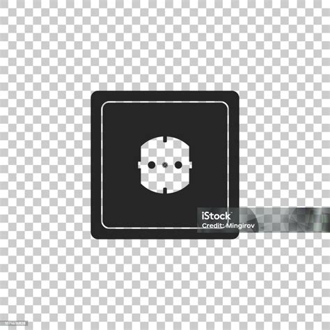 Ilustración De Icono De Enchufe Eléctrico Aislado Sobre Fondo