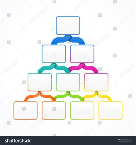 Pyramid Hierarchy Template Design Infographics Presentation Stock Vector Royalty Free