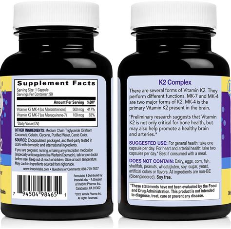Review Of Innovixlabs Full Spectrum Vitamin K2 With Mk 7 And Mk 4 All