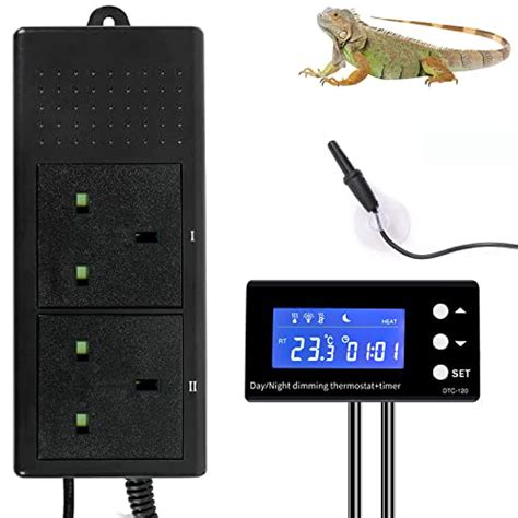 Xiehuza Digital Dimming Thermostat Day And Night Timer Reptile Temperature Controller Pid Dimmer